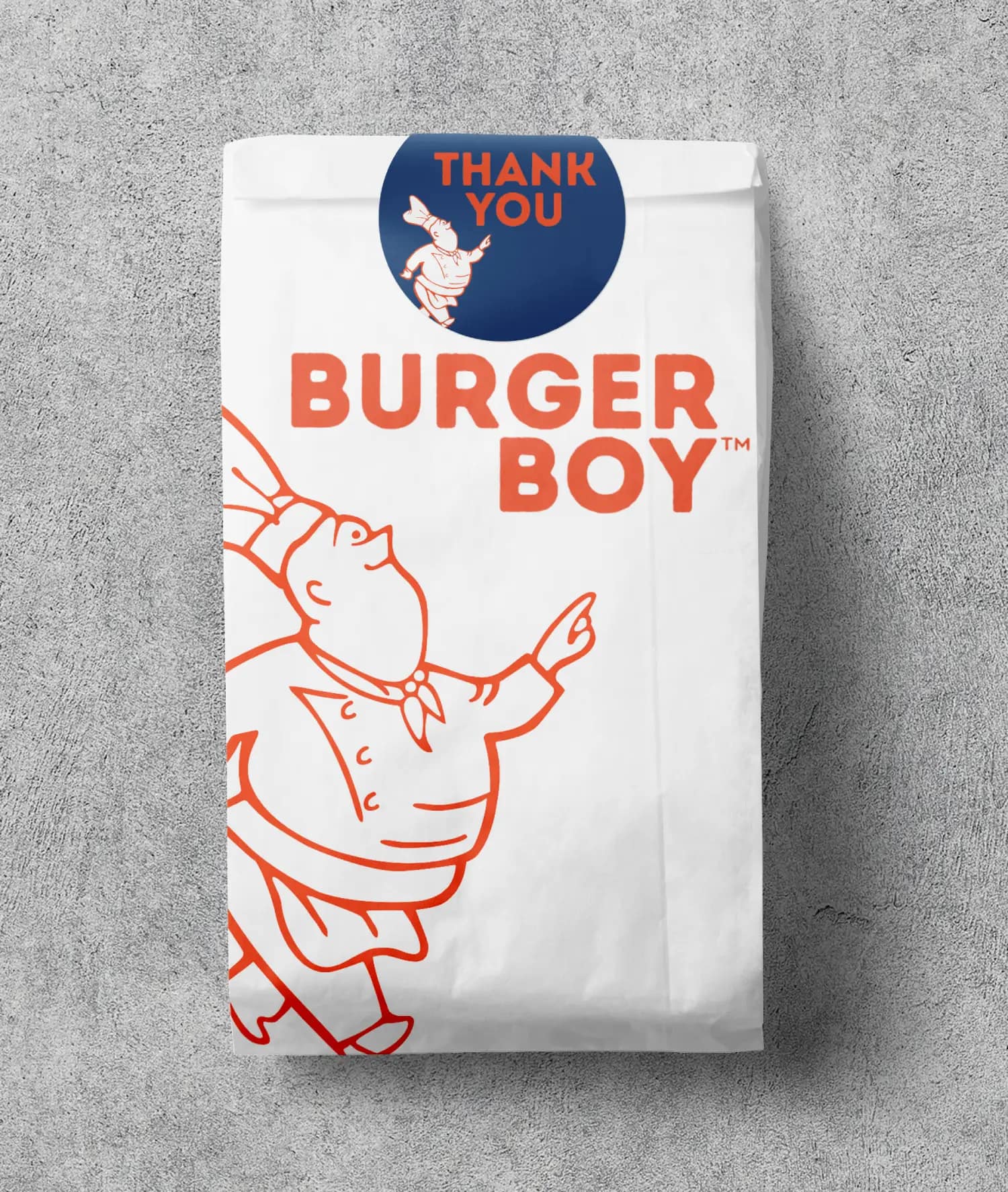 Burger Boy Packaging Label - Taste Specific